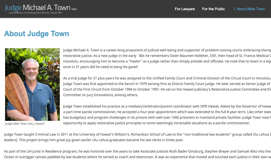 Hon. Michael Town | NC Legal Marketing
